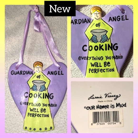 Kitchen | 525 Guardian Angel Of Cooking Ceramic Hanging Kitchen Decor ...